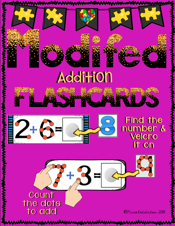 Winter Version – Modified Touch Math (Autism) | Winters Wonderful Workers